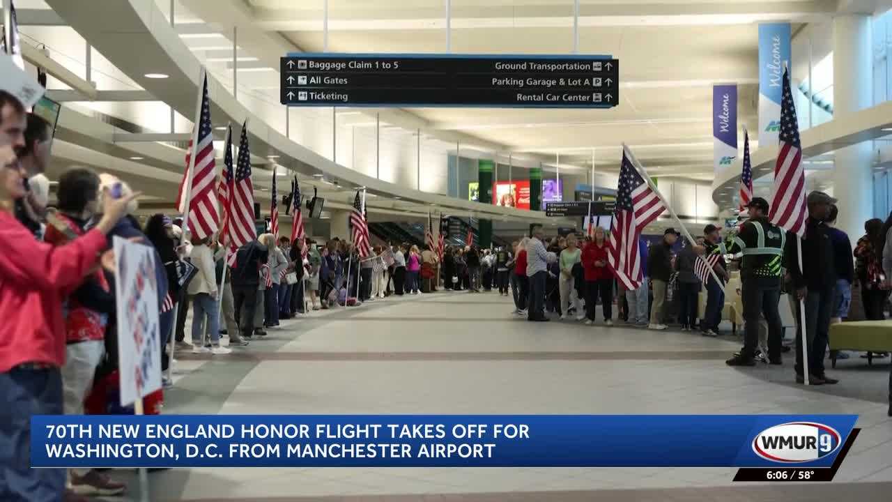 Honor Flight New England marks 70th flight for local veterans to Washington