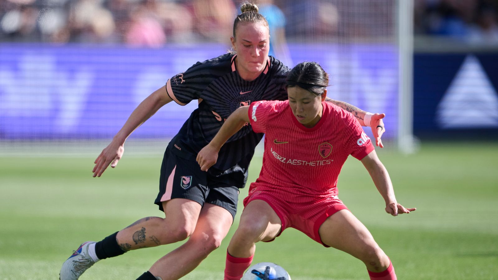 Angel City FC falls 2-1 to North Carolina Courage before international ...