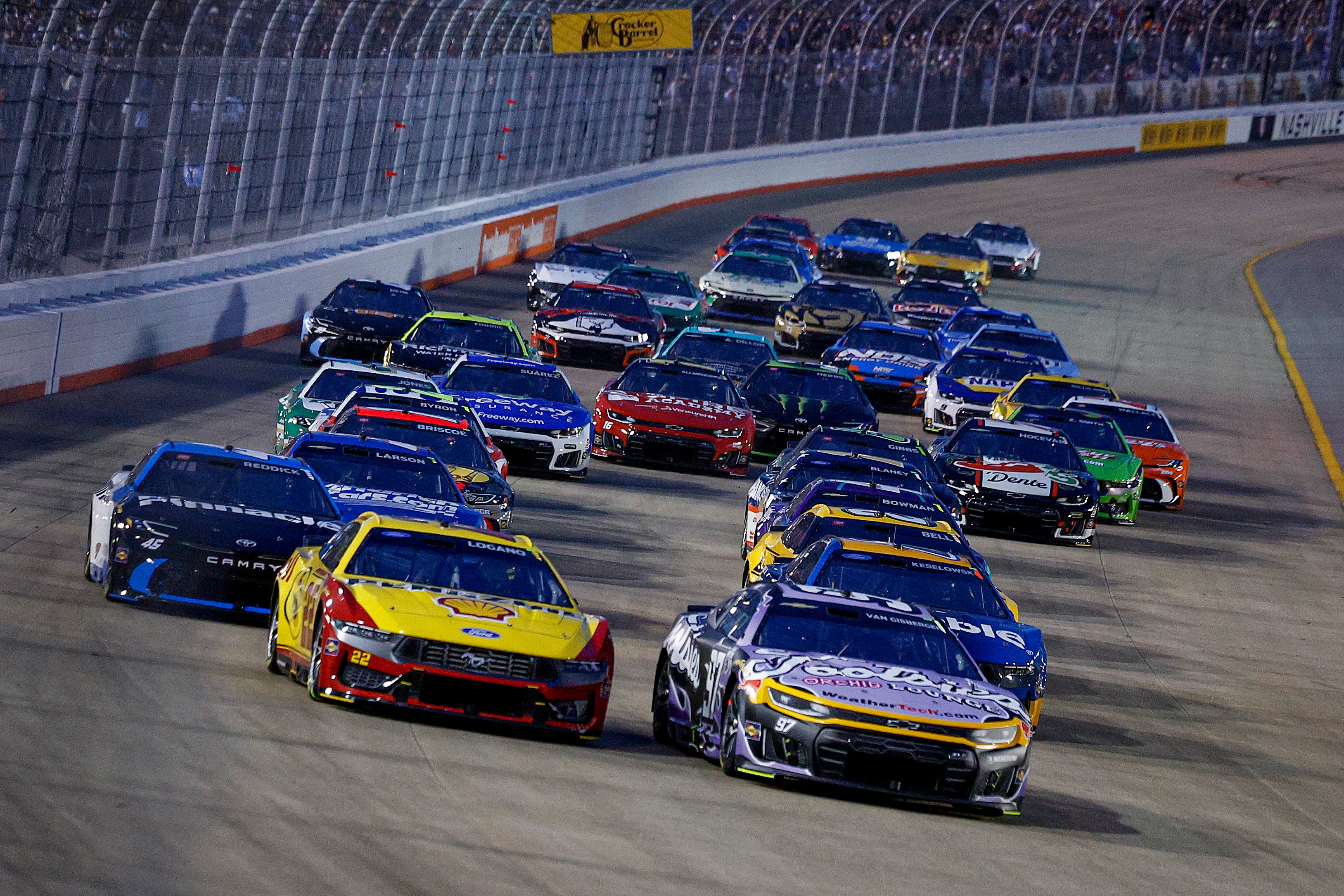 NASCAR results for Nashville race, full finishing order