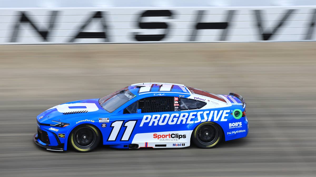 Denny Hamlin penalized from pole position on lap 1 at Nashville ...
