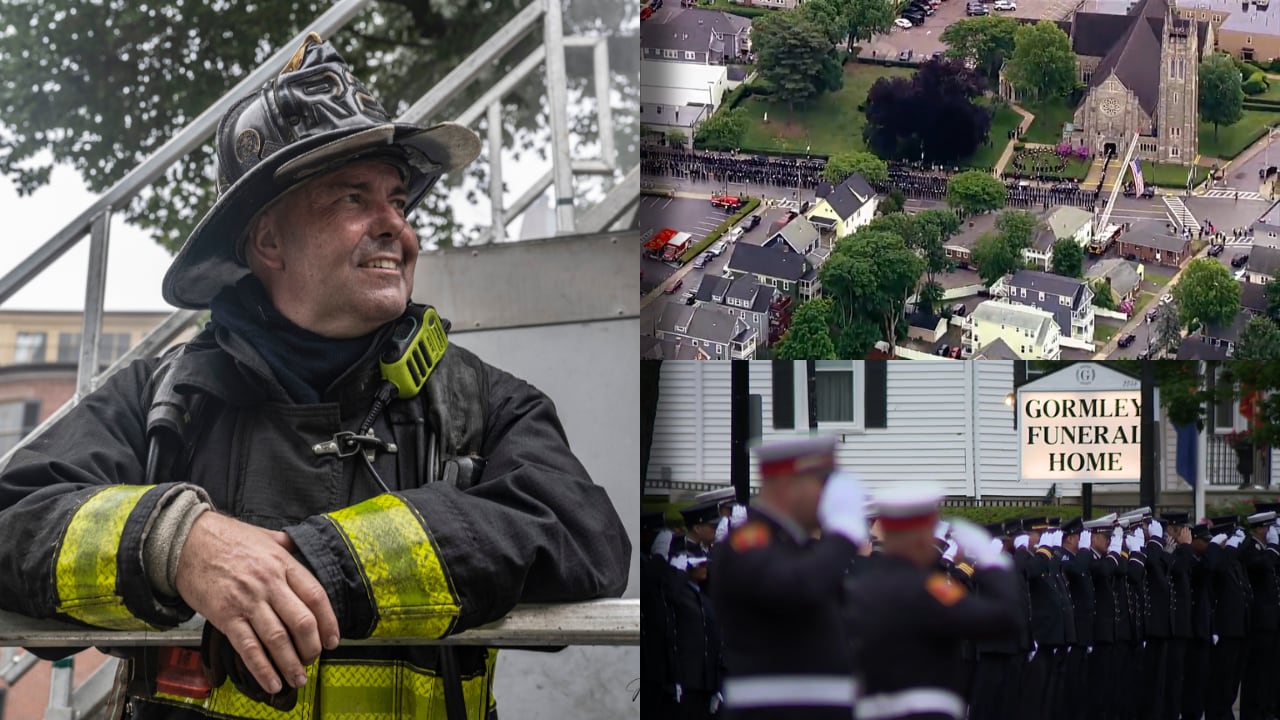 Thousands of firefighters gather to honor fallen Boston firefighter ...