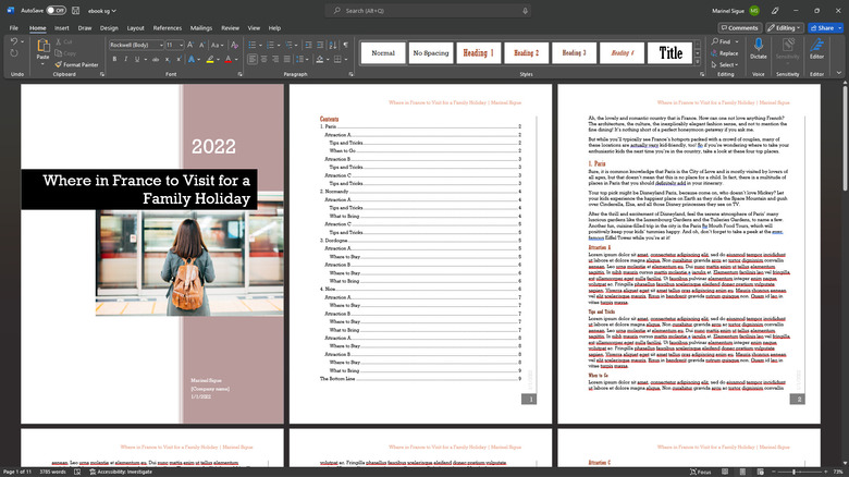 Here's how you can create your own ebook in Microsoft Word