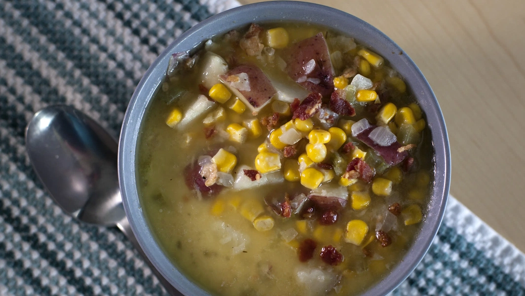 Cozy up with creamy corn chowder recipes