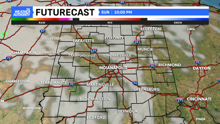 Small rain chance to start the work week before dry weather returns