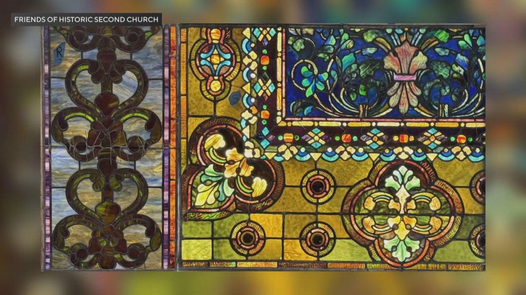 Work begins to reinstall latest restored stained-glass window at Second ...
