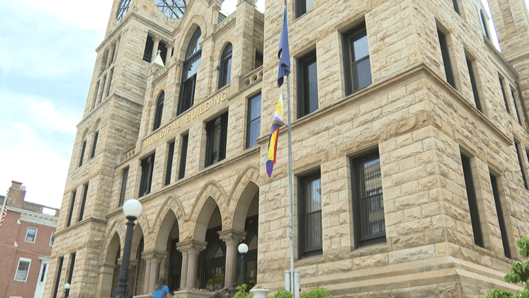 Scranton City Hall raises pride flag ahead of June