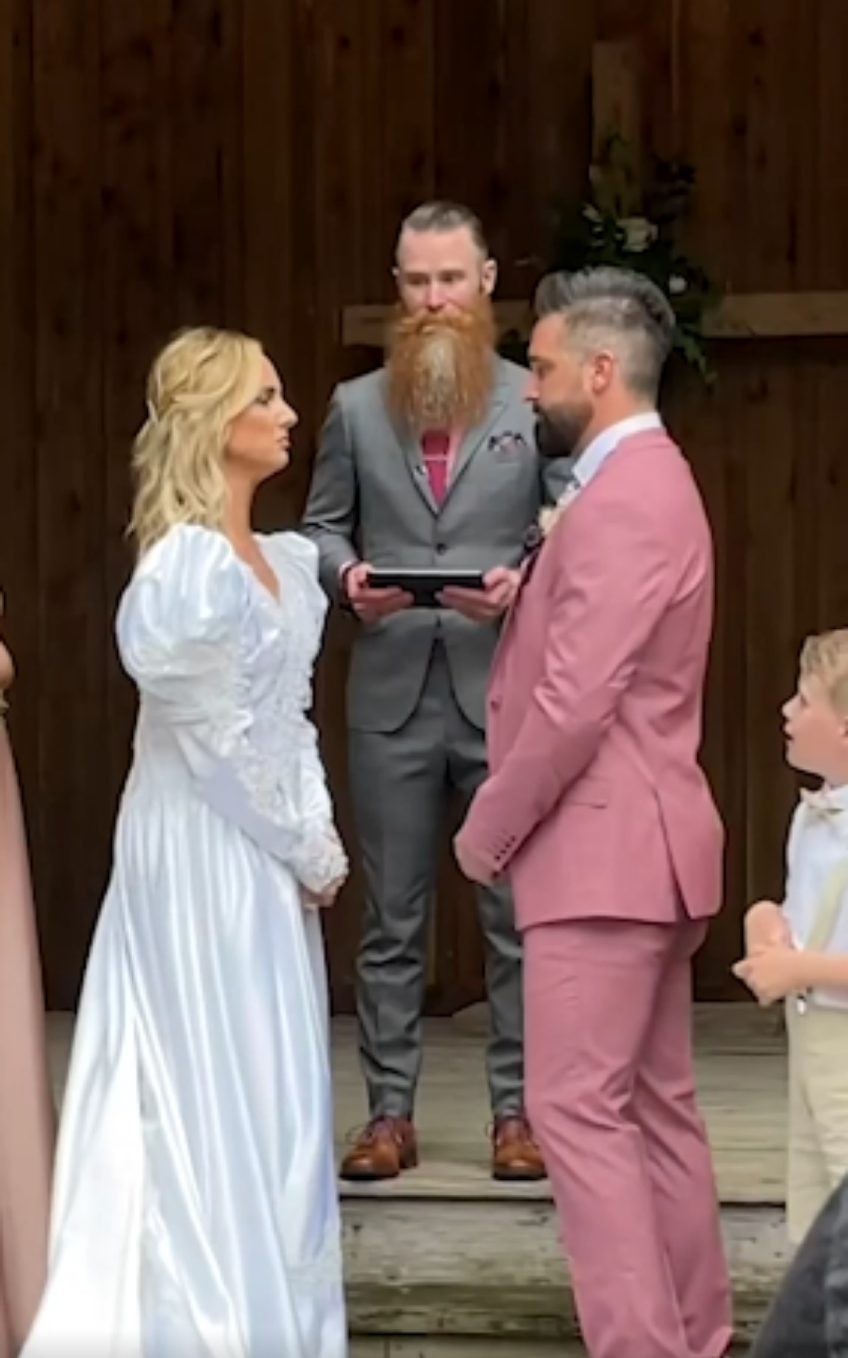 He ripped her wedding dress off: The unexpected moment that followed