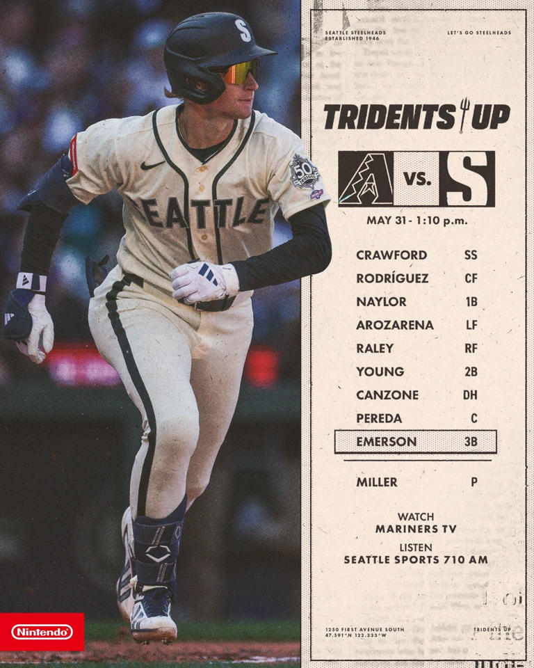 Mariners game #60 preview and discussion, 5/31/26: SEA vs. ARI
