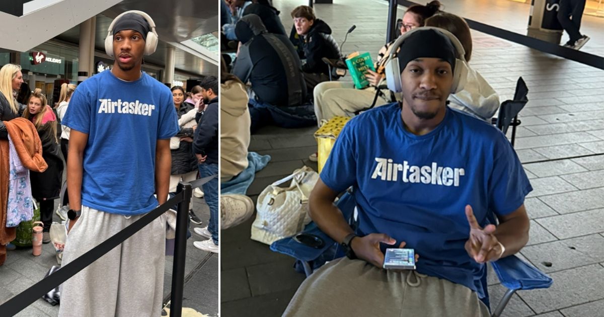 ‘I earn £250 just to stand in a queue – it’s the most British job ever’