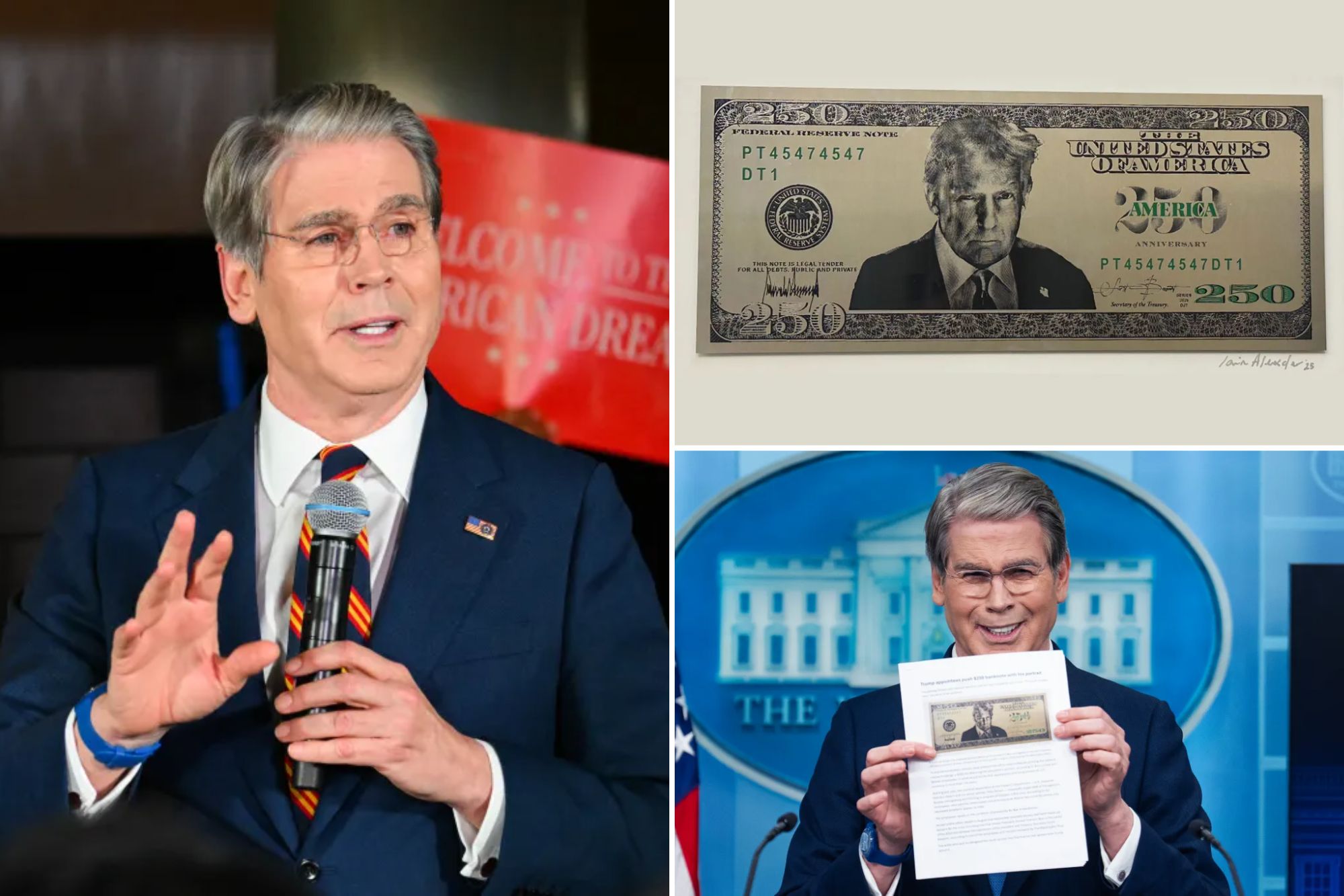 Scott Bessent says it’s ‘fitting’ to put Trump’s face on $250 bill ...