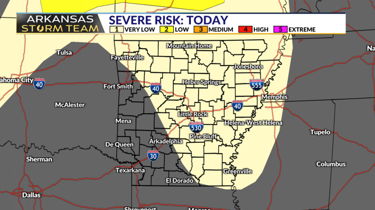 Arkansas Storm Team forecast: Scattered storms linger with high humidity