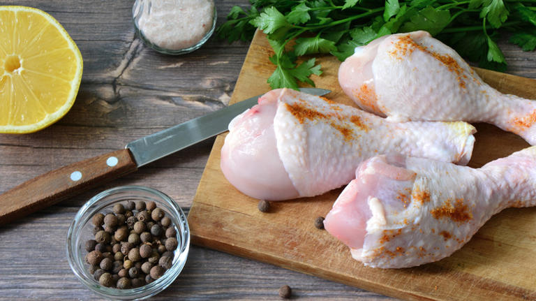 How to clean a wooden cutting board after raw chicken was on it