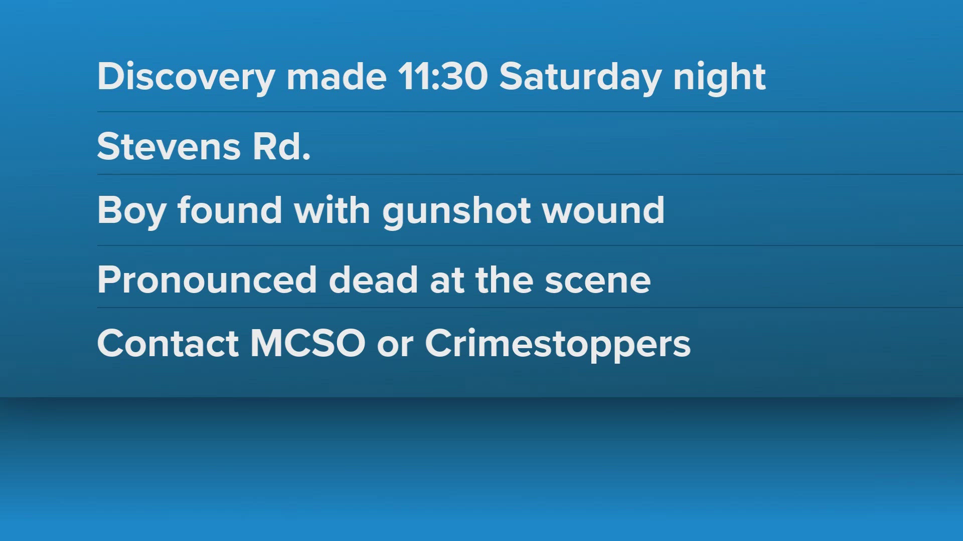 Homeowner finds teen dead in front of their home in New Caney, sheriff says