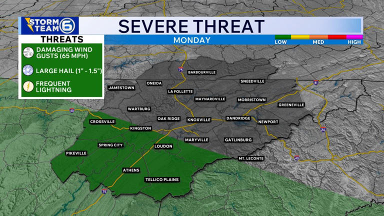 Knoxville weather: Flooding possible Sunday evening with strong storm ...