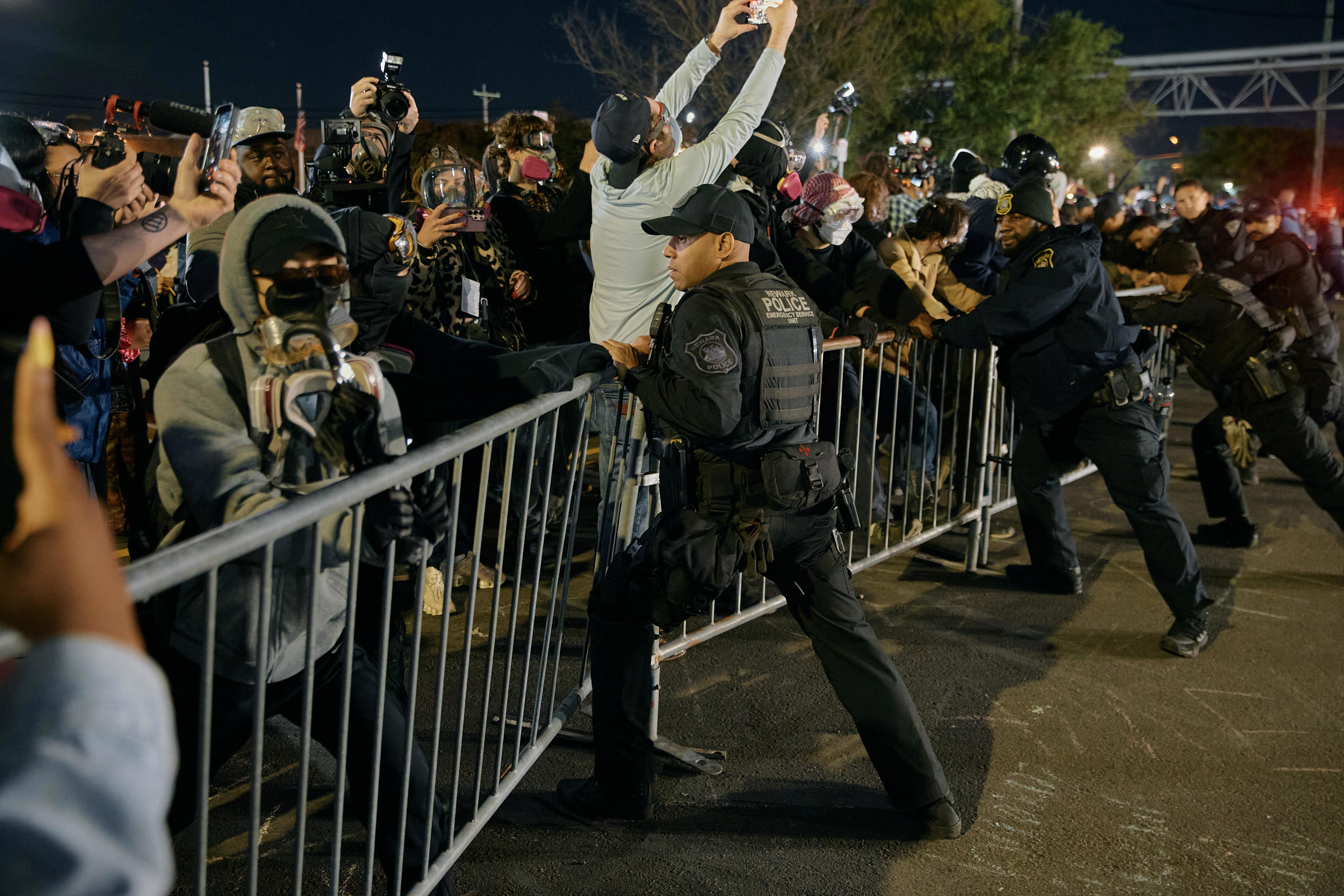 Protesters, NJ State Police clash near Delaney Hall, despite curfew