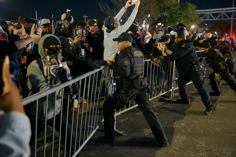 Protesters, NJ State Police clash near Delaney Hall, despite curfew