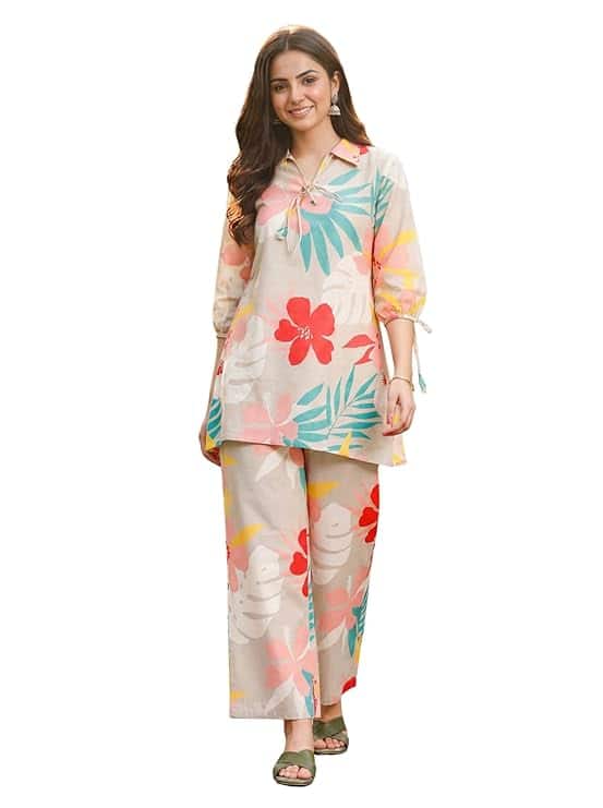 Cotton co-ord sets for stylish fashion