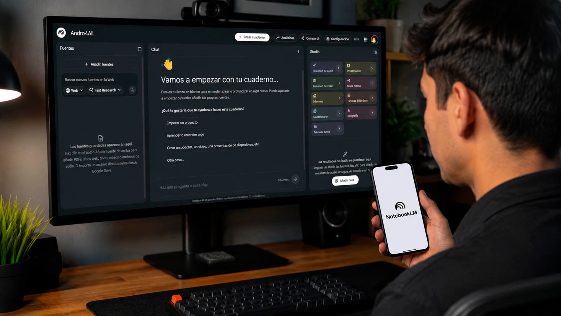 NotebookLM en español: cómo usarlo y generar tu podcast con IA