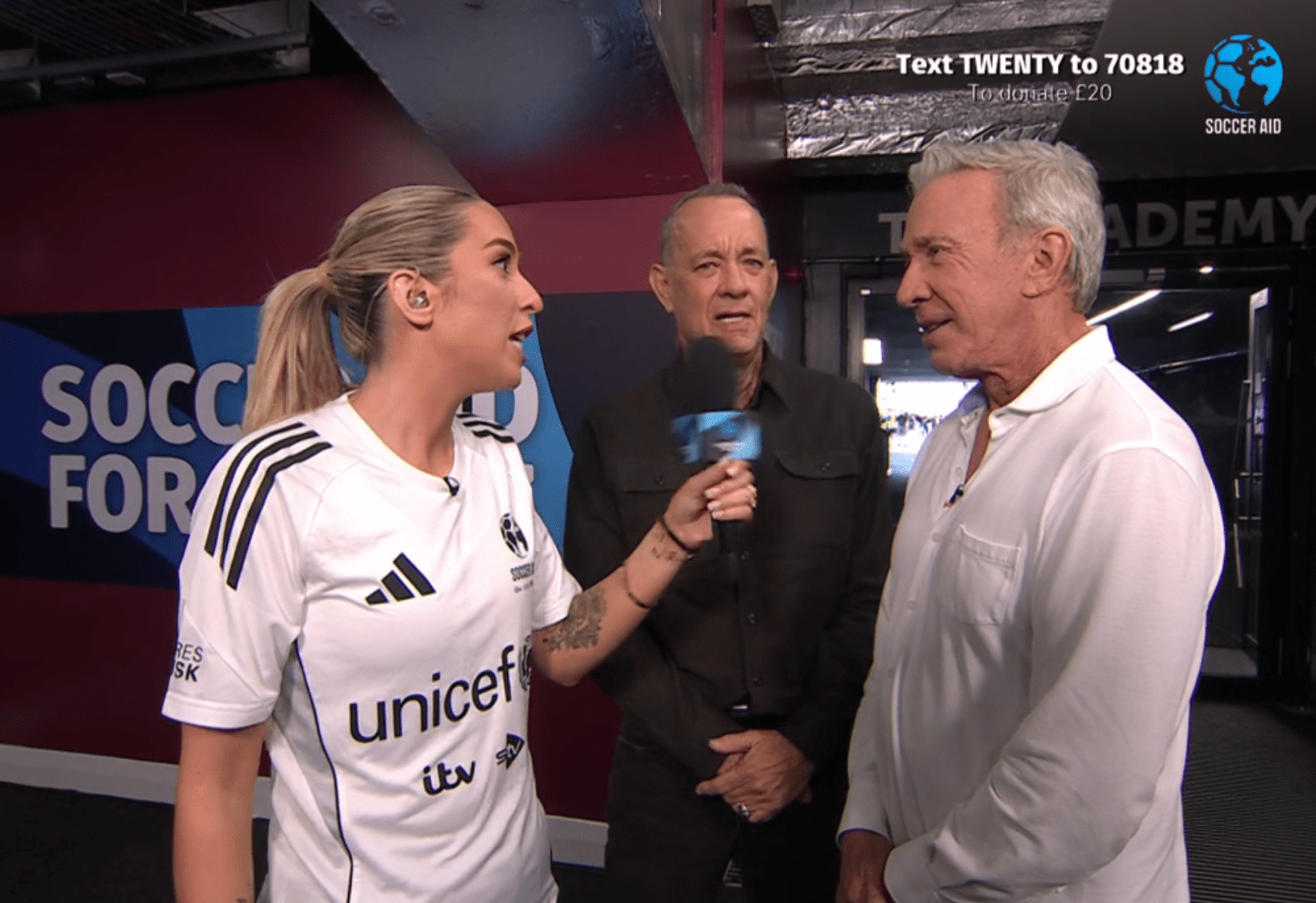 Soccer Aid viewers cringe over bewildered Tom Hanks and Tim Allen’s cameos