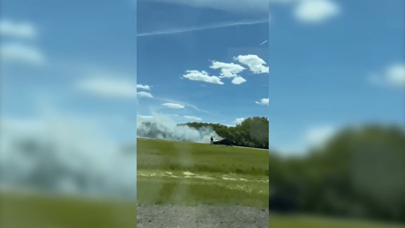 Vehicle fire on I-90 near Batavia disrupts traffic
