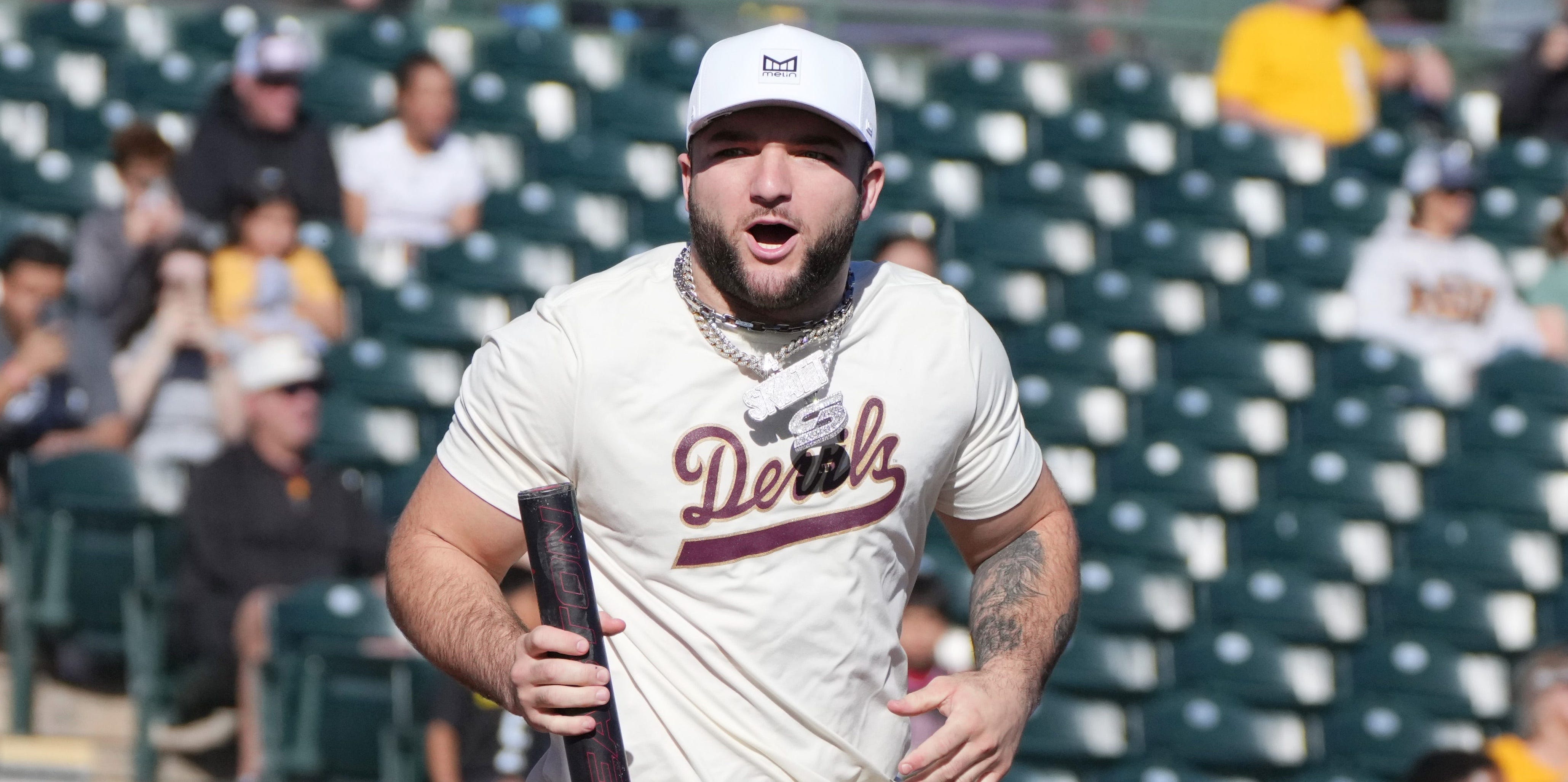 Cam Skattebo broke out a backflip at softball game just 7 months after ...