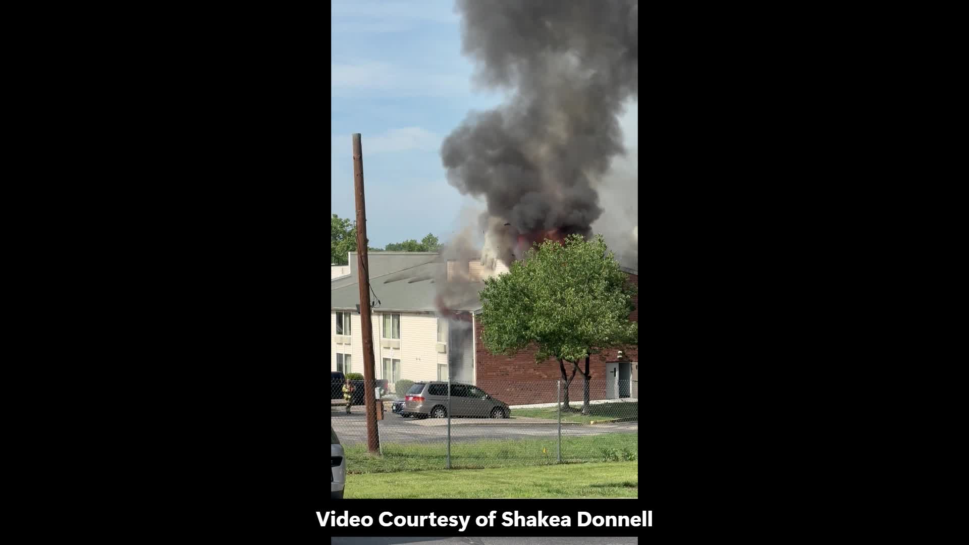 Crews at the scene of fire at Greensboro motel