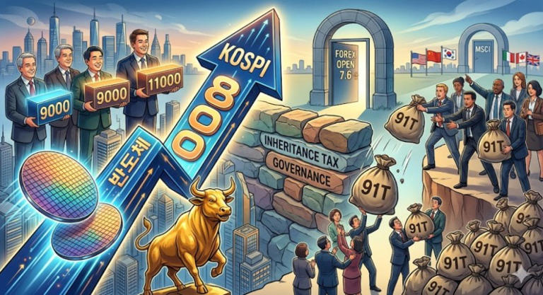 코스피 8000 시대의 역설…외국인 5월 91조 던진 까닭은