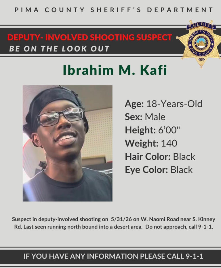 Suspect identified in Pima County deputy involved shooting