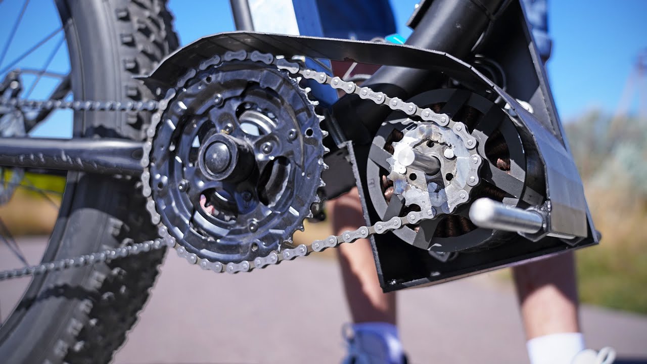 Build a motorized bike using 25kW motor at home
