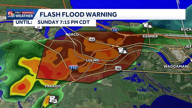 Flash flood warning in effect for western metro
