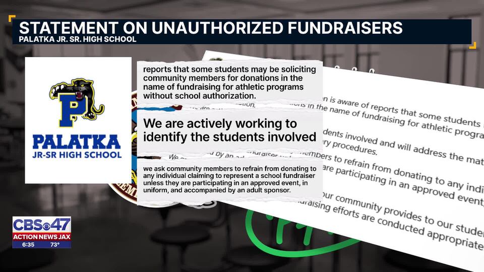 Palatka Jr. Sr. High School warns of unauthorized fundraisers