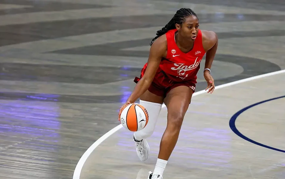 Aliyah Boston downplays late-game scare as just a cramp