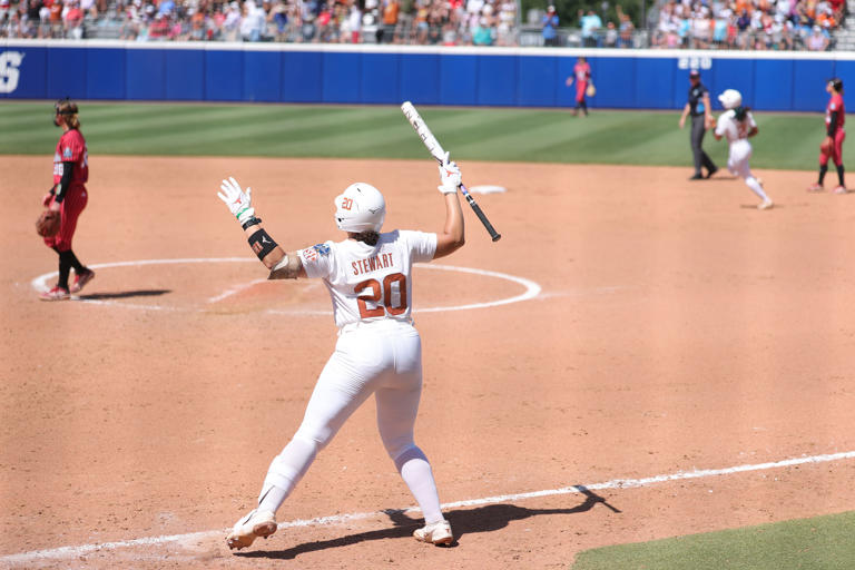 2026 WCWS: Stewart delievers late three-run homer to lead Texas past ...