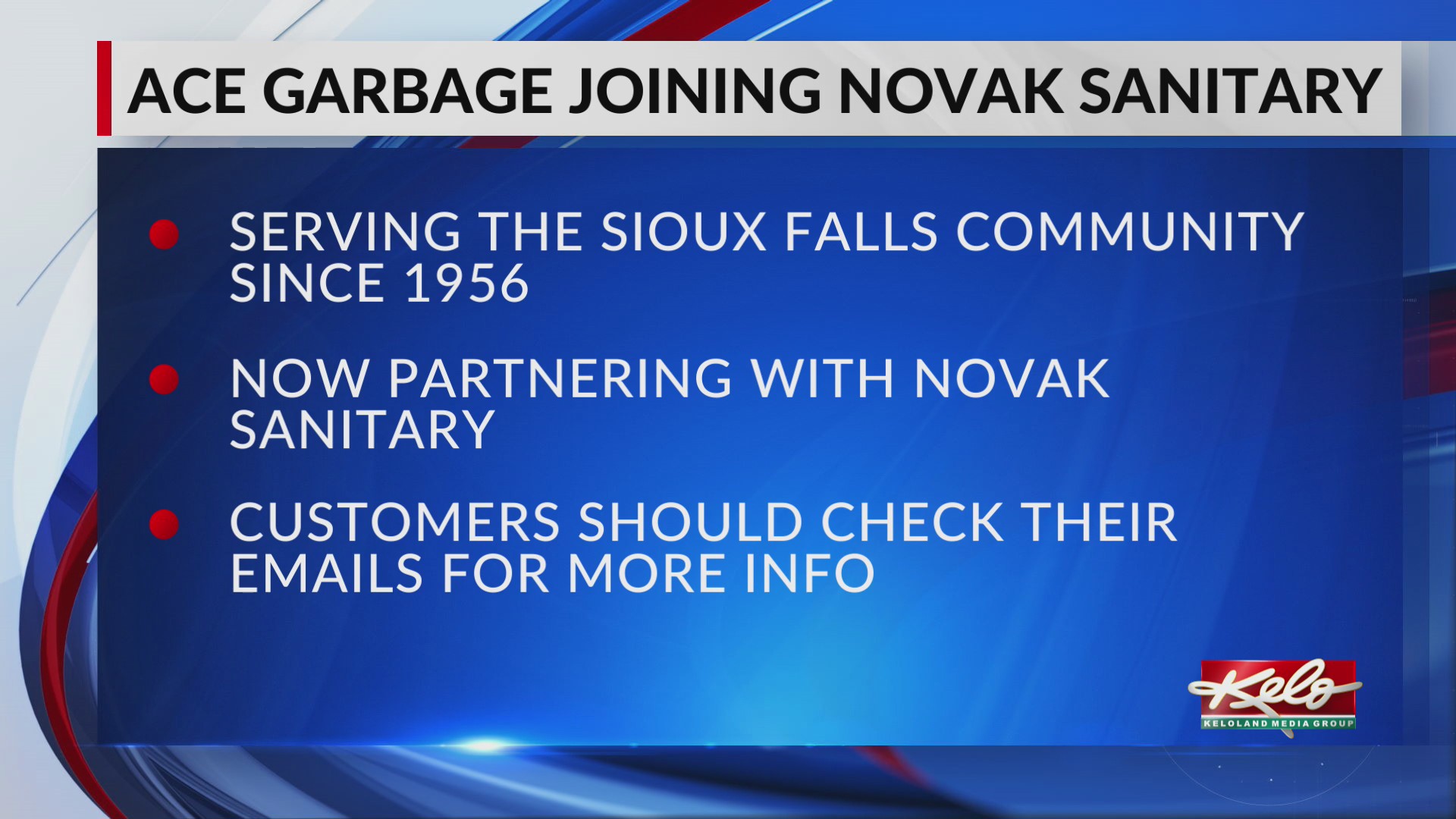 Ace Garbage joins Novak Sanitary