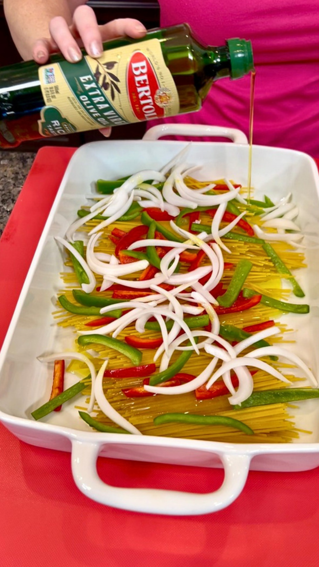 One pan baked spaghetti dinner recipe