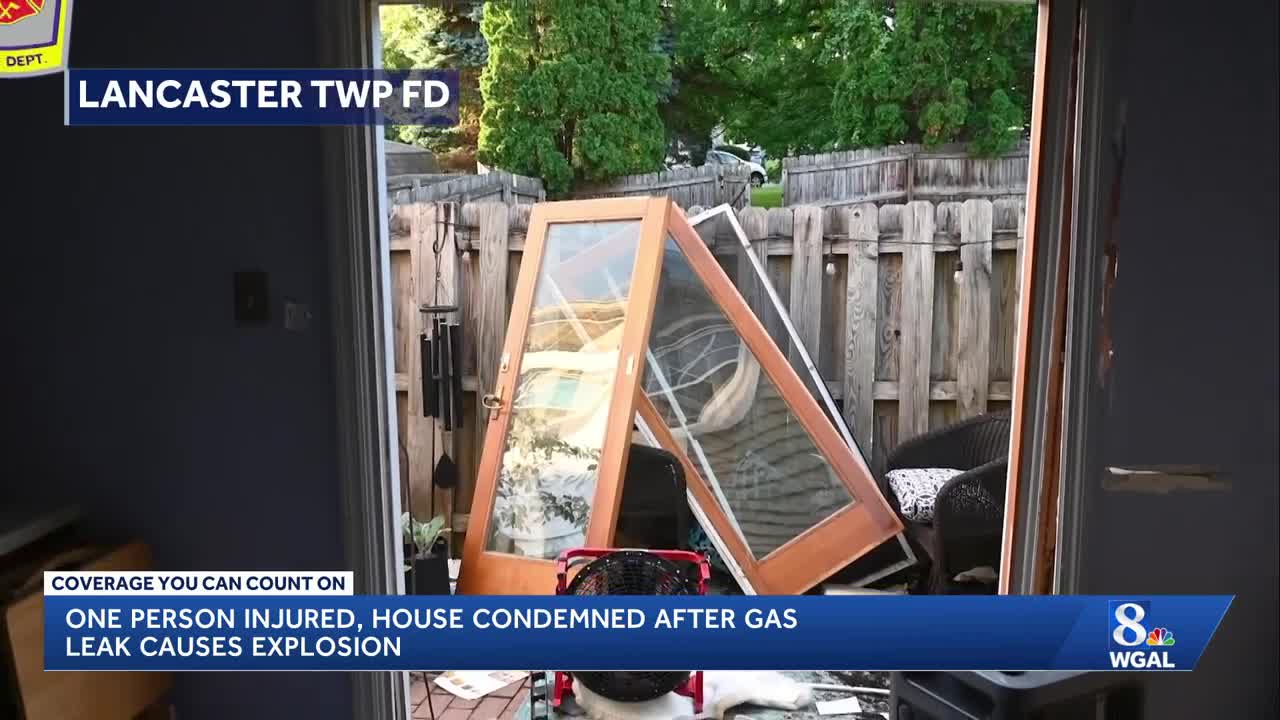 1 injured after gas leak causes explosion inside home