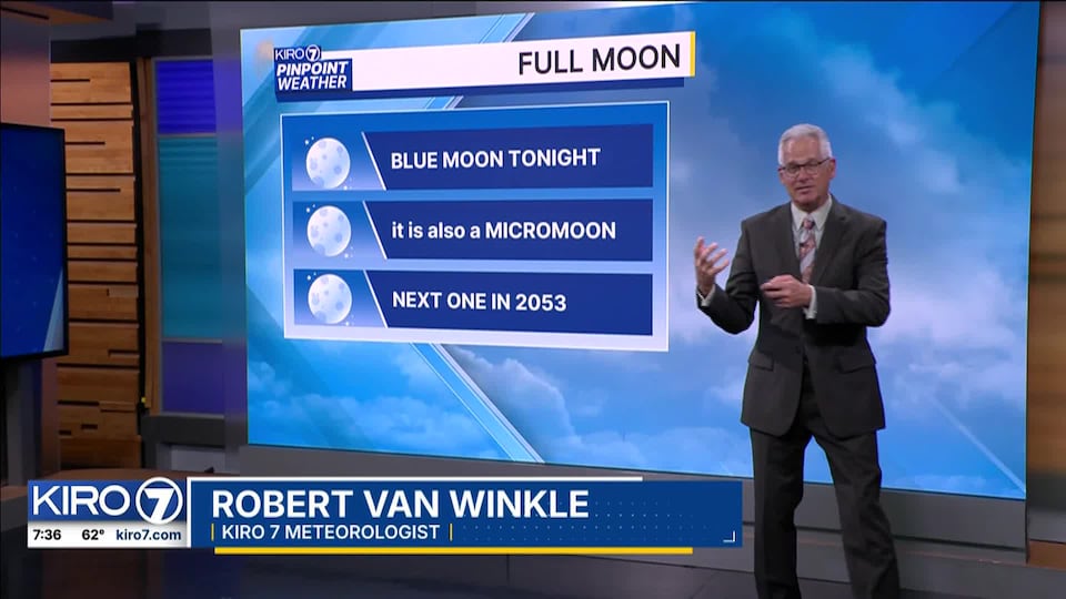 Video: A full blue micro-moon? Pinpoint meteorologist Robert Van Winkle ...
