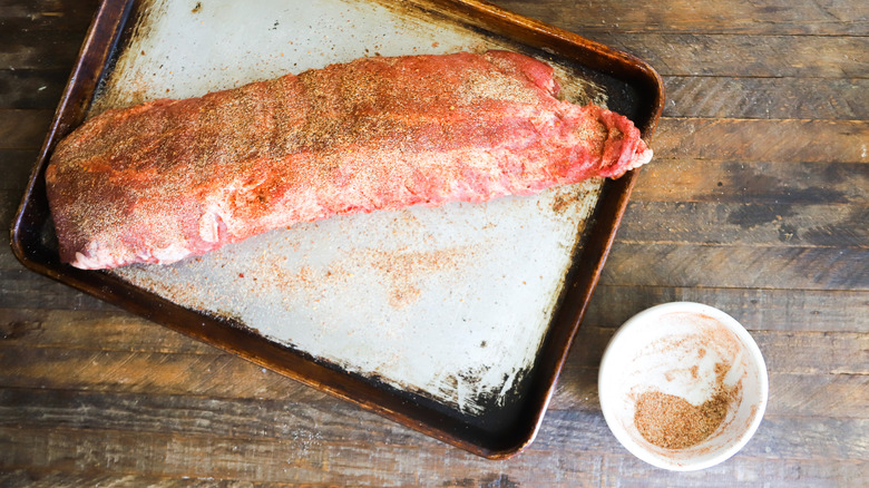 Baked and grilled baby back pork ribs recipe