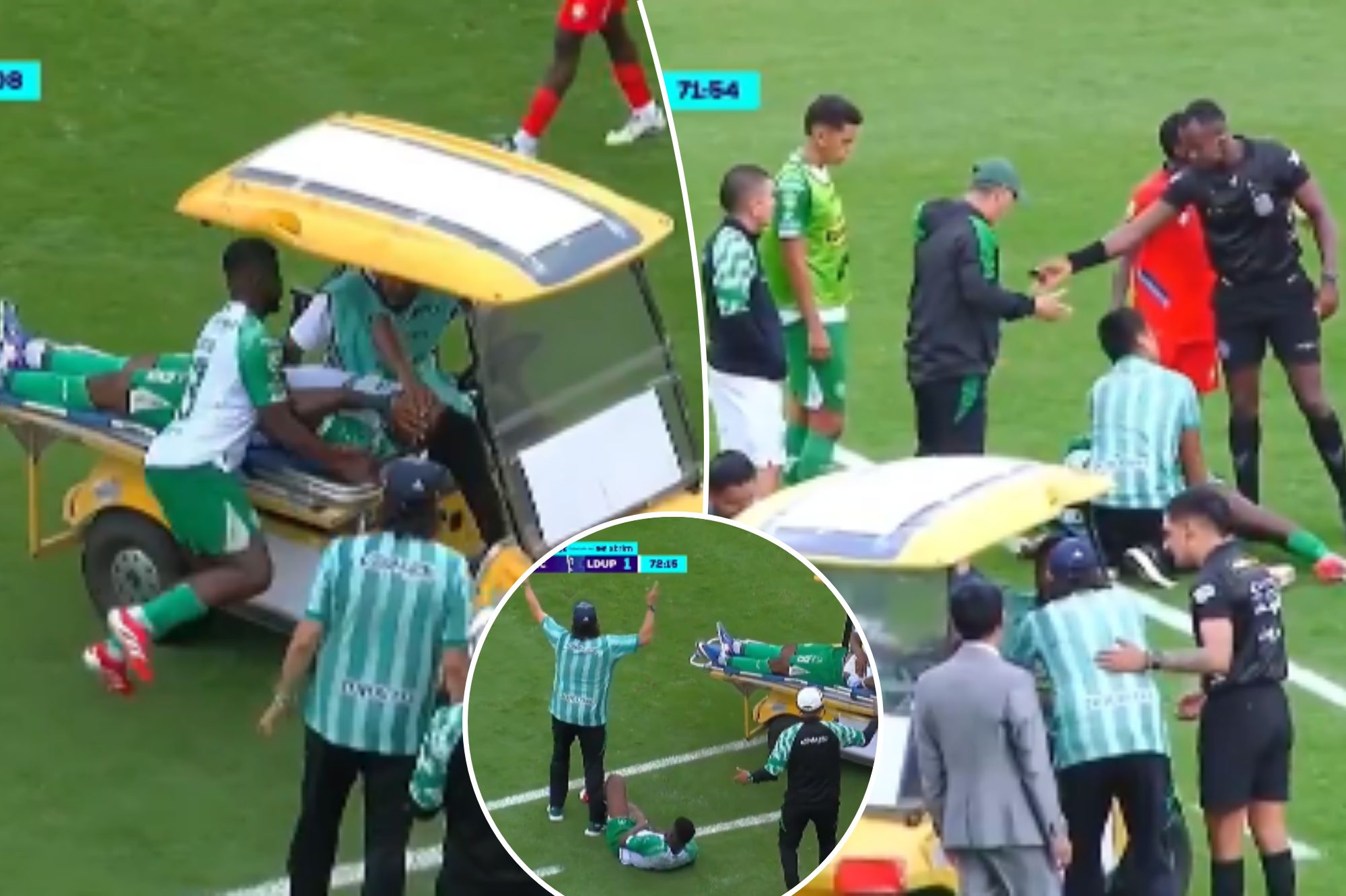 Ecuadorian soccer player collides with medical cart carrying injured ...