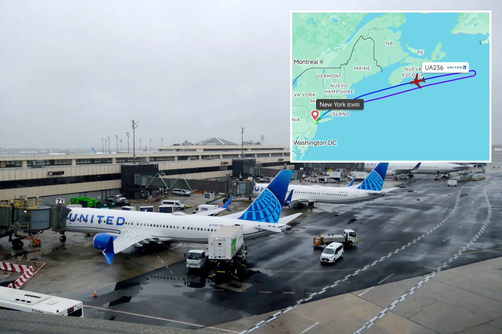 United Airlines flight diverts back to Newark after Bluetooth device’s ...