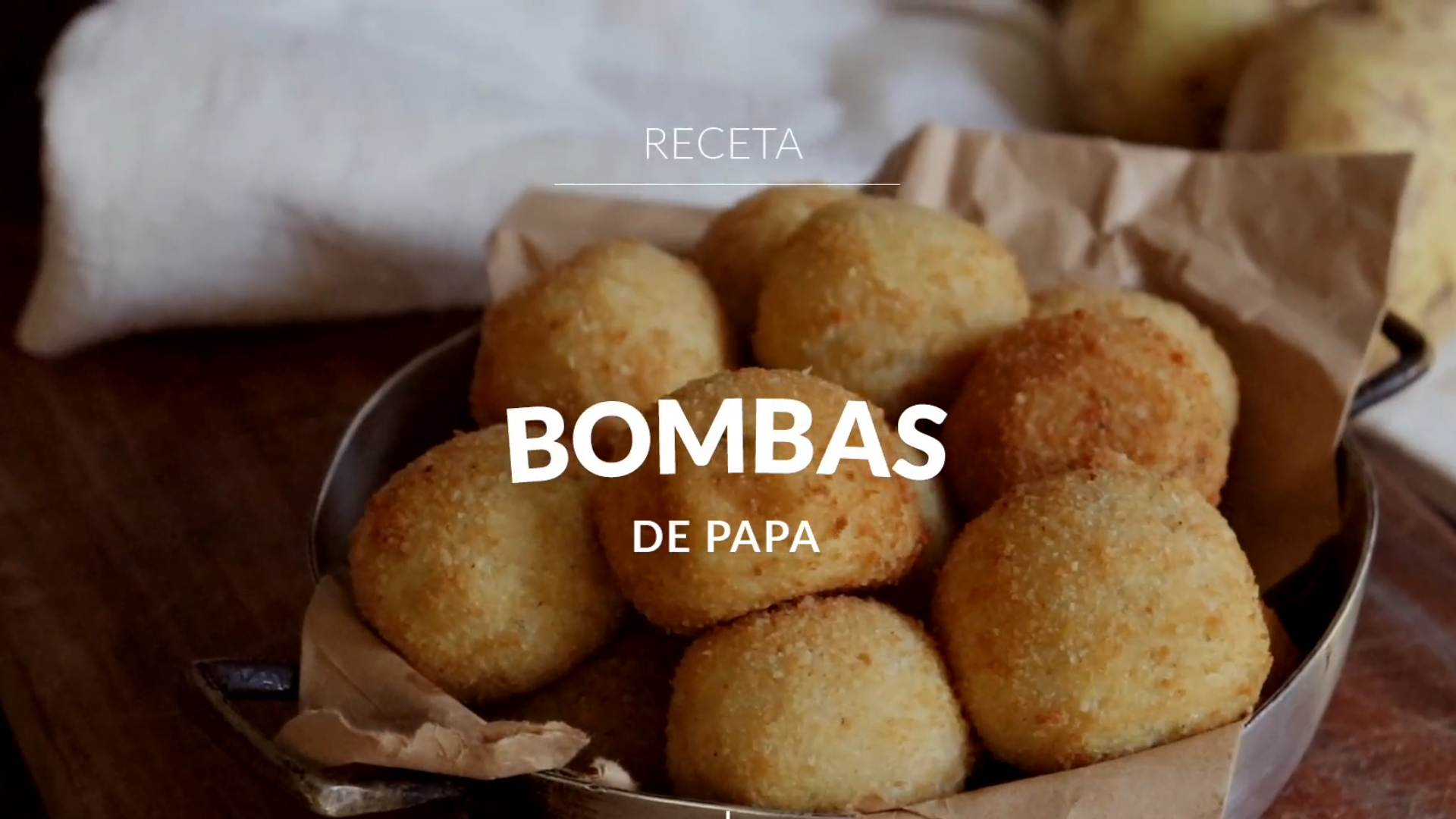 Bombas de papa | Croquetas de papa rellenas con queso