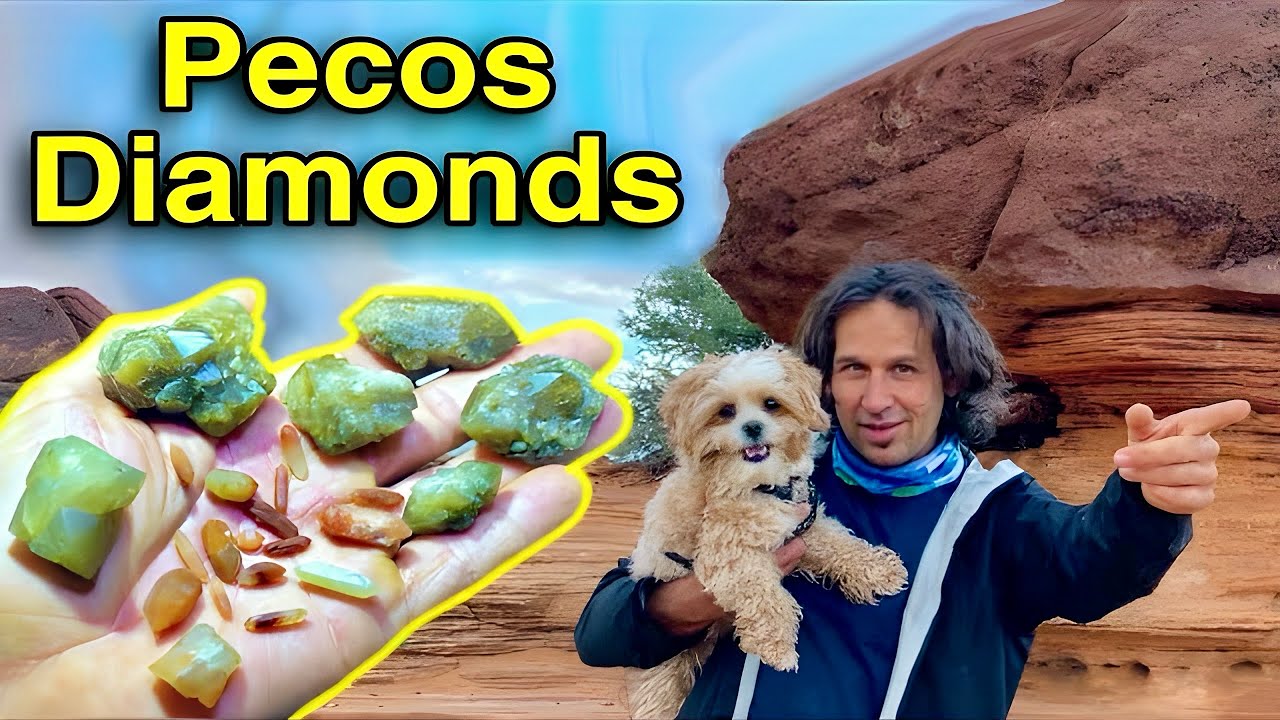Digging Pecos diamond quartz crystals | New Mexico