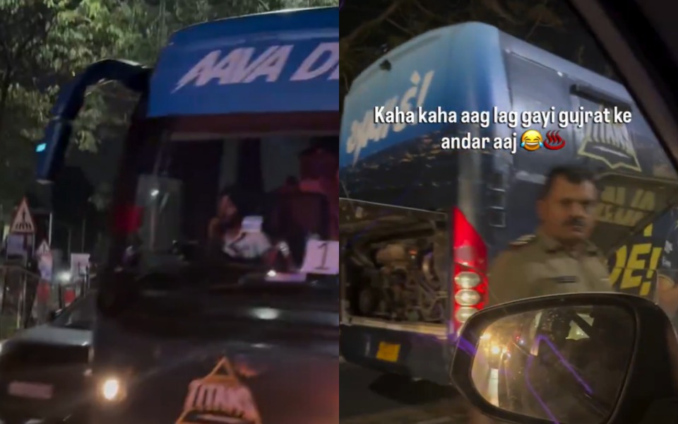 Gujarat Titans' team bus catches fire after IPL 2026 final loss to RCB ...