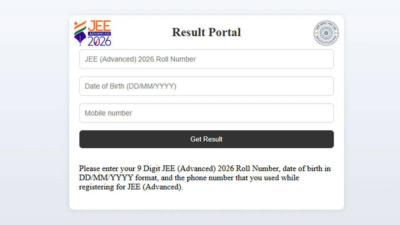 JEE Advanced results 2026 announced at jeeadv.ac.in; Shubham Kumar ...