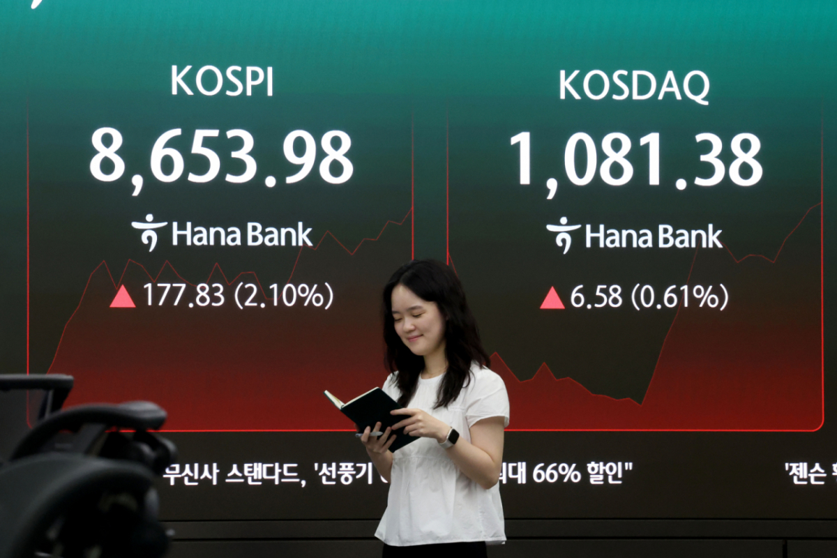 1시간4분 만에 8500→8600→8700…코스피서 기관 1.3조 사들여