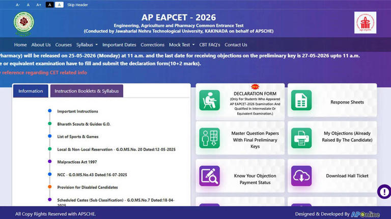 AP EAMCET 2026 result out today at cets.apsche.ap.gov.in; here's how to ...