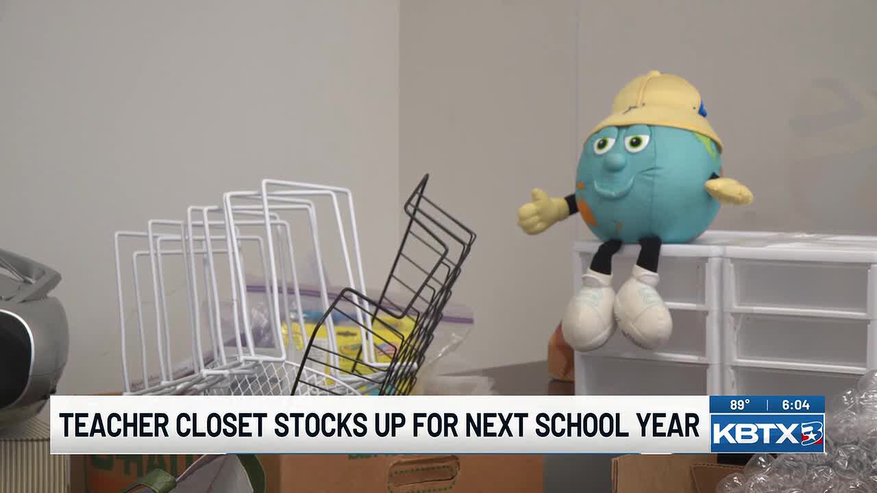Restocking event for local teacher supply closet