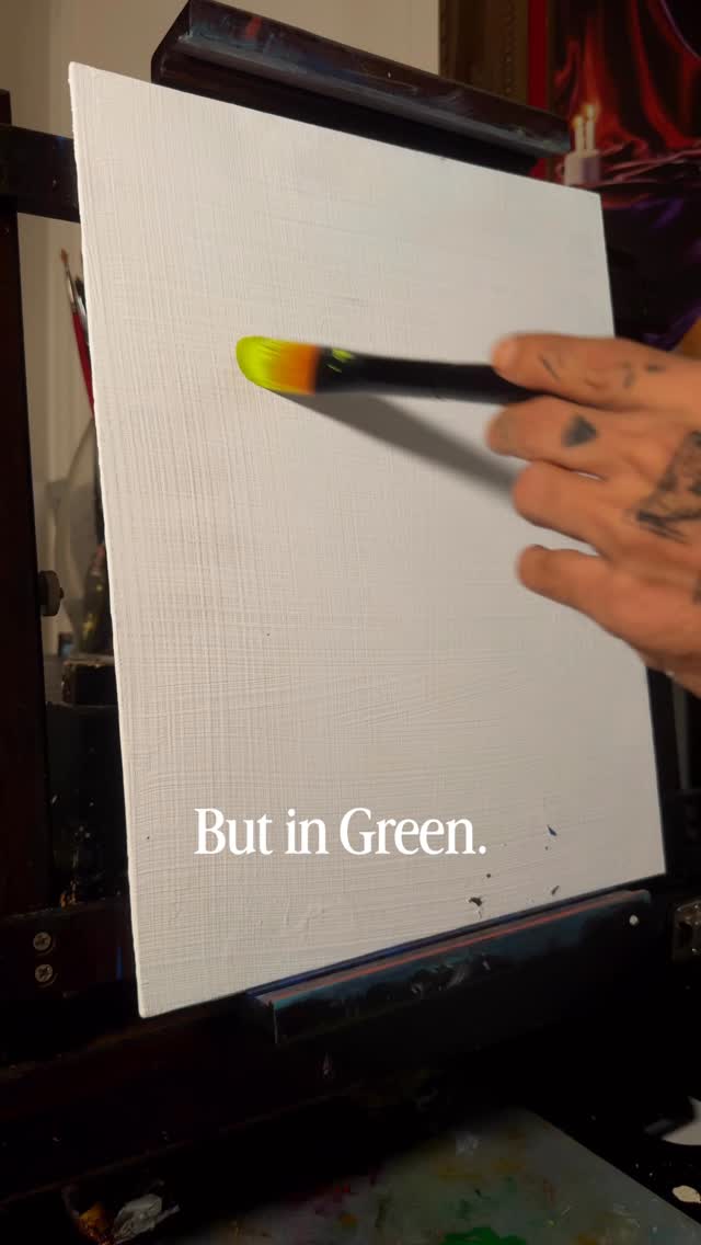 What painting with only green taught me about color and depth