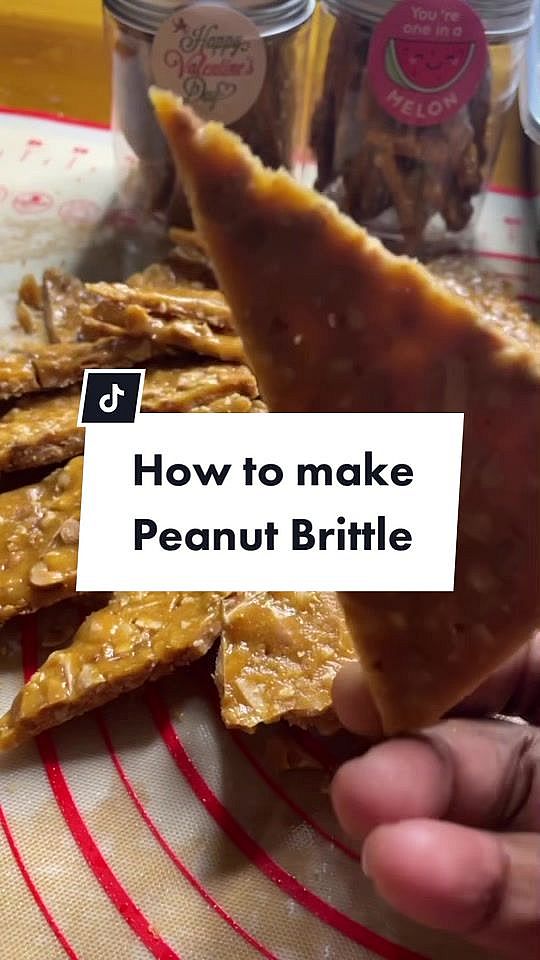 Delicious homemade peanut brittle recipe