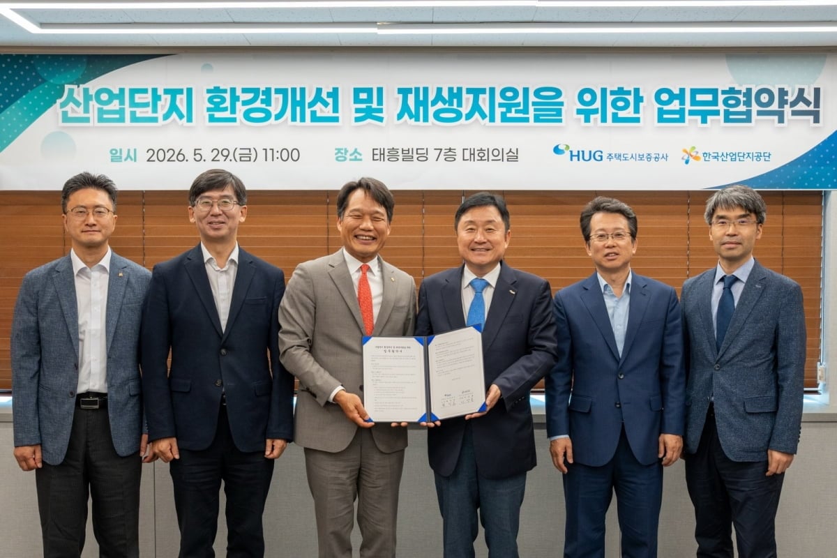 HUG, 지역 균형발전 선도 위해 산단공과 맞손